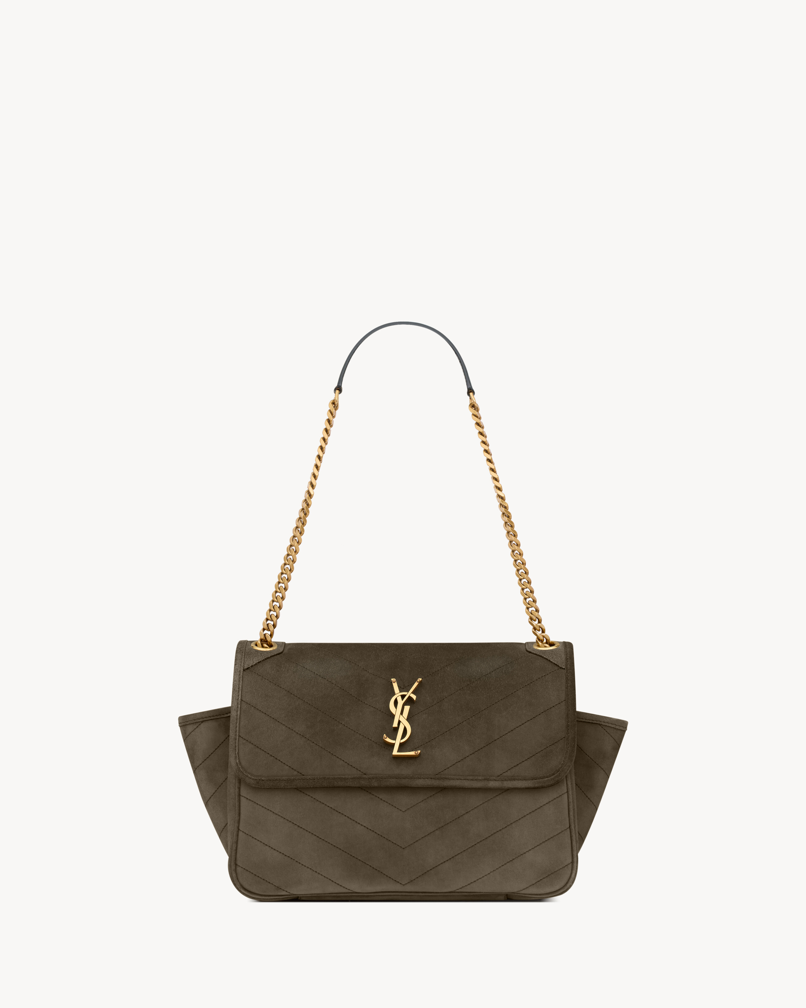 SAINT LAURENT Saint Laurent Niki Tripouch Suede Bag
